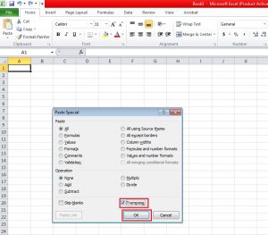 How to Transpose Excel Columns to Rows [Horizontal ⇔ Vertical Table]